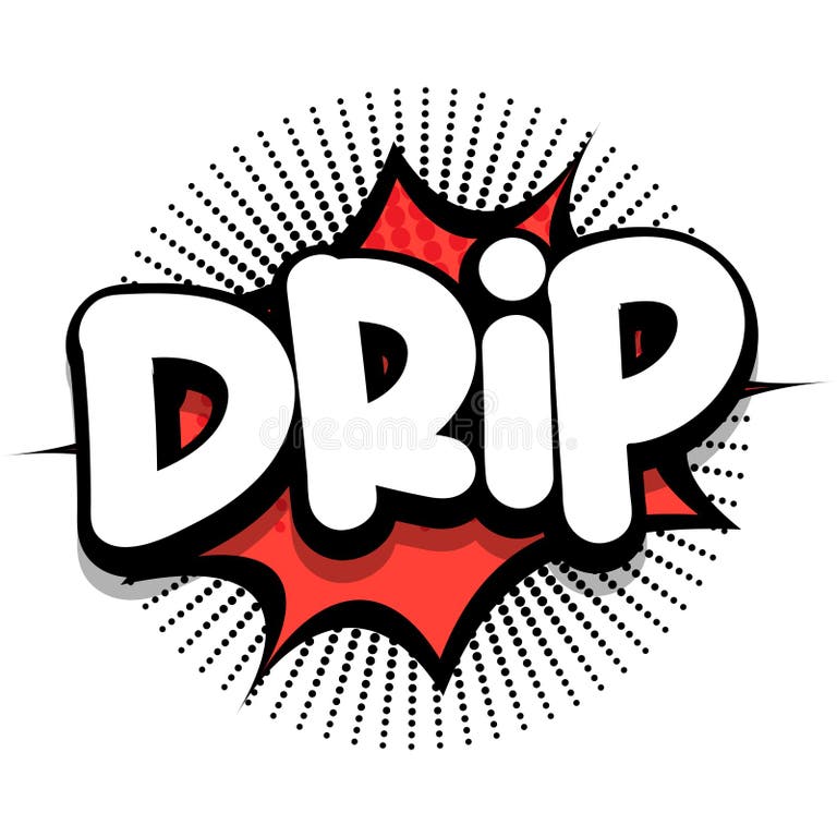 Drip Comic Book Explosion Bubble Vector Illustration Stock Vector ...