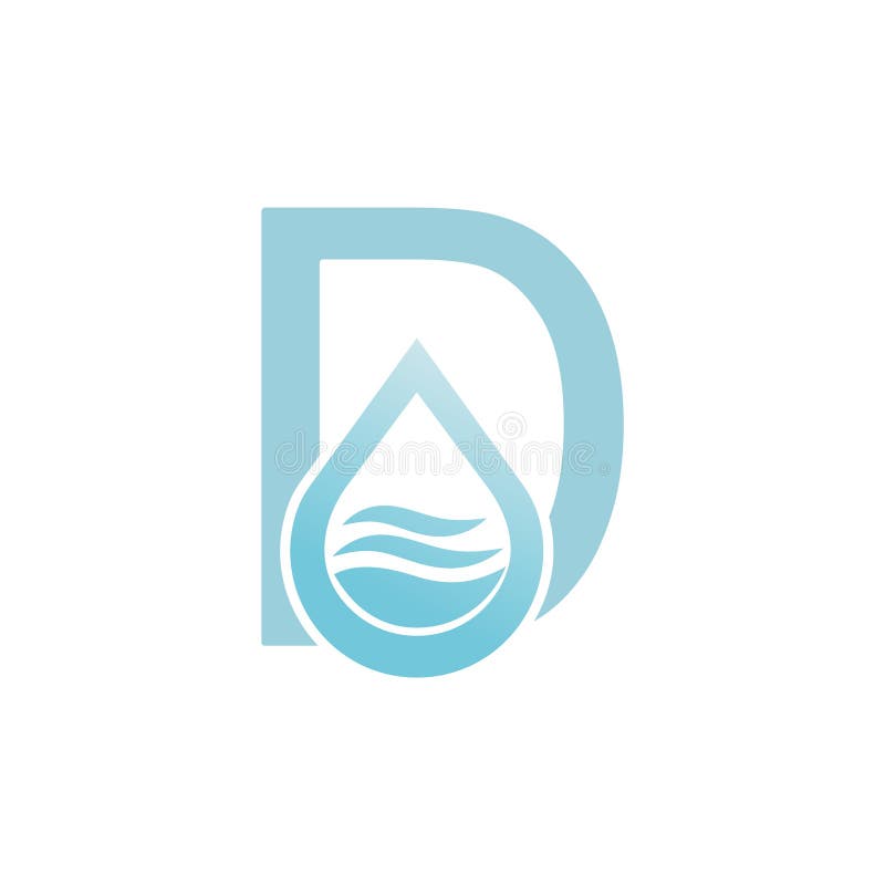 Drip D Logo Design. D Logo Design. D Logo Vectors. Mineral Water D Logo ...