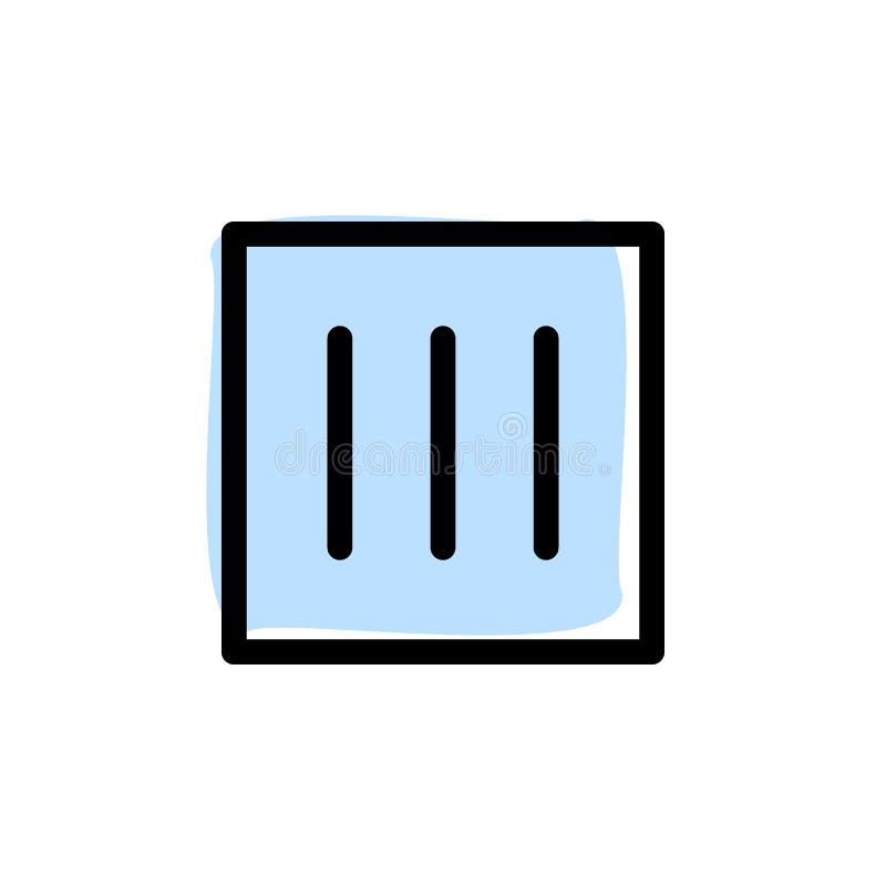 Drip Dry, Rectangle with Color Shadow Vector Icon in Laundry Set Stock ...