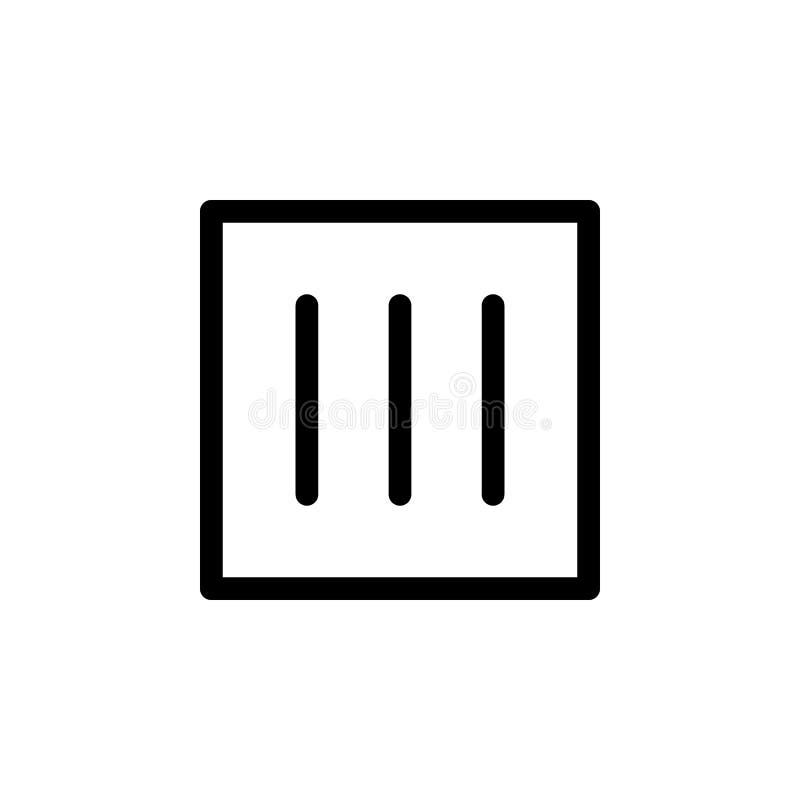 No Drip Dry, Rectangle Icon. Simple Thin Line, Outline Vector of ...