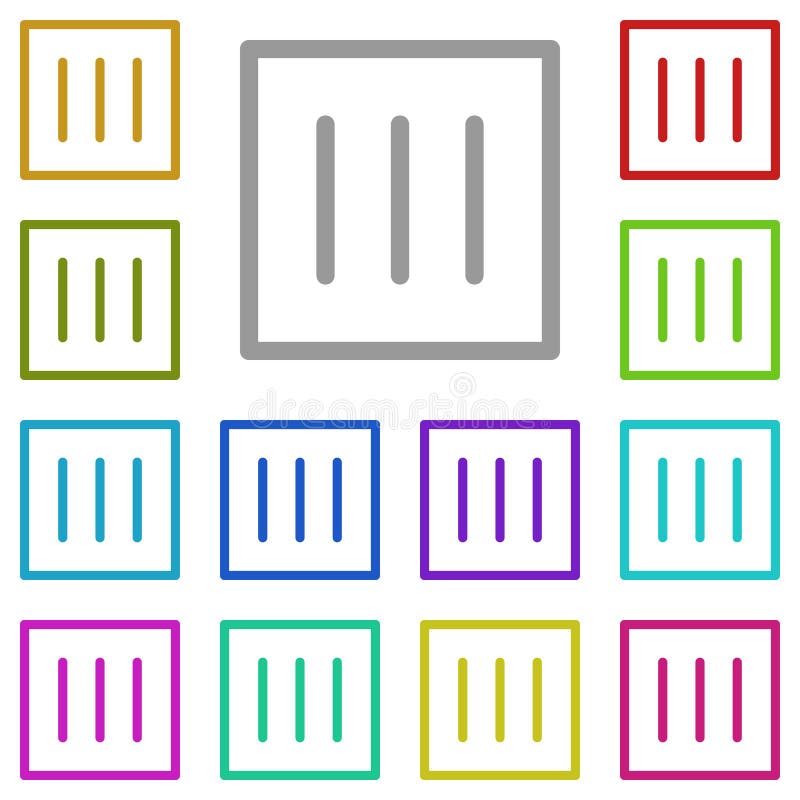 Drip Dry, Rectangle Multi Color Icon. Simple Thin Line, Outline of ...