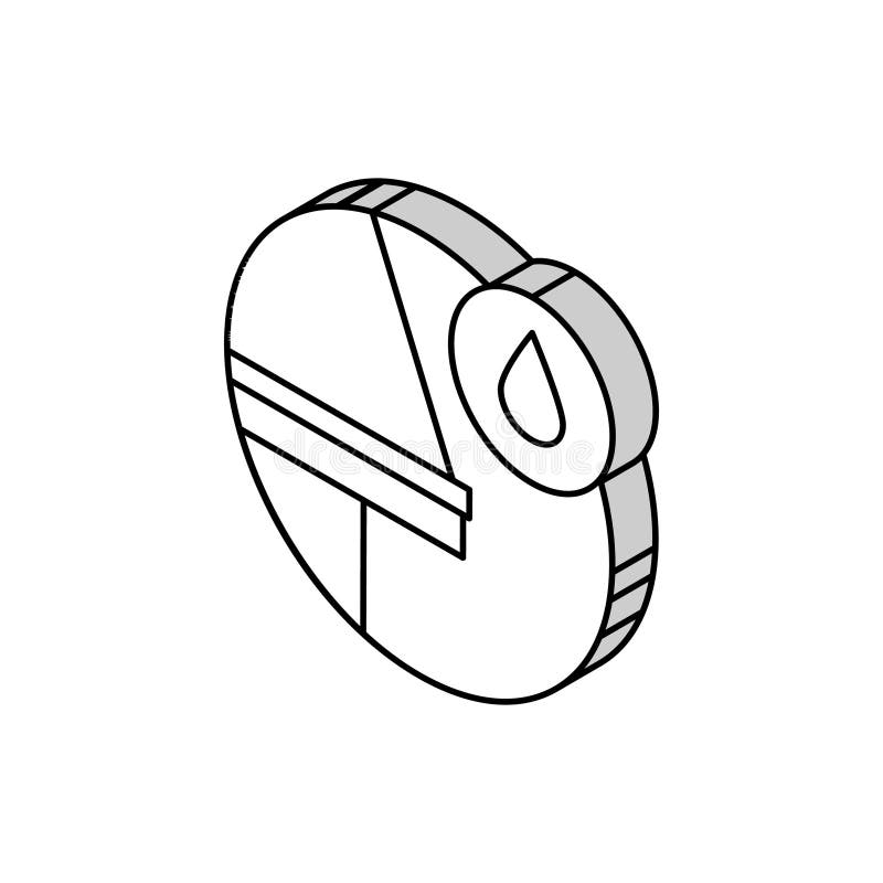 Drip Edge Isometric Icon Vector Illustration Stock Vector ...