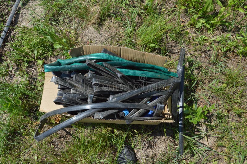 Drip Irrigation System for Garden Watering Stock Photo - Image of ...