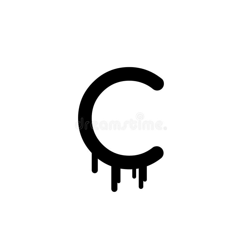 Drip Liquid Initial Letter Logo Logotype Theme Stock Vector ...