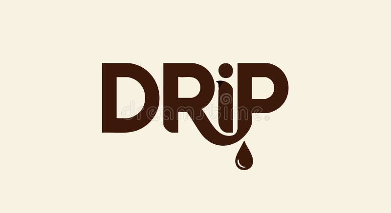 Drip Logo Design: Creative Typography Stock Illustration - Illustration ...