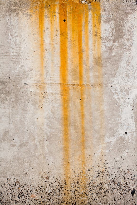 Drip of Rust on Concrete Background Stock Photo - Image of ancient ...