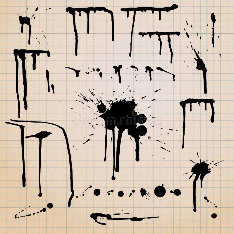 Drip splatter paint stock vector. Illustration of funky - 84020940