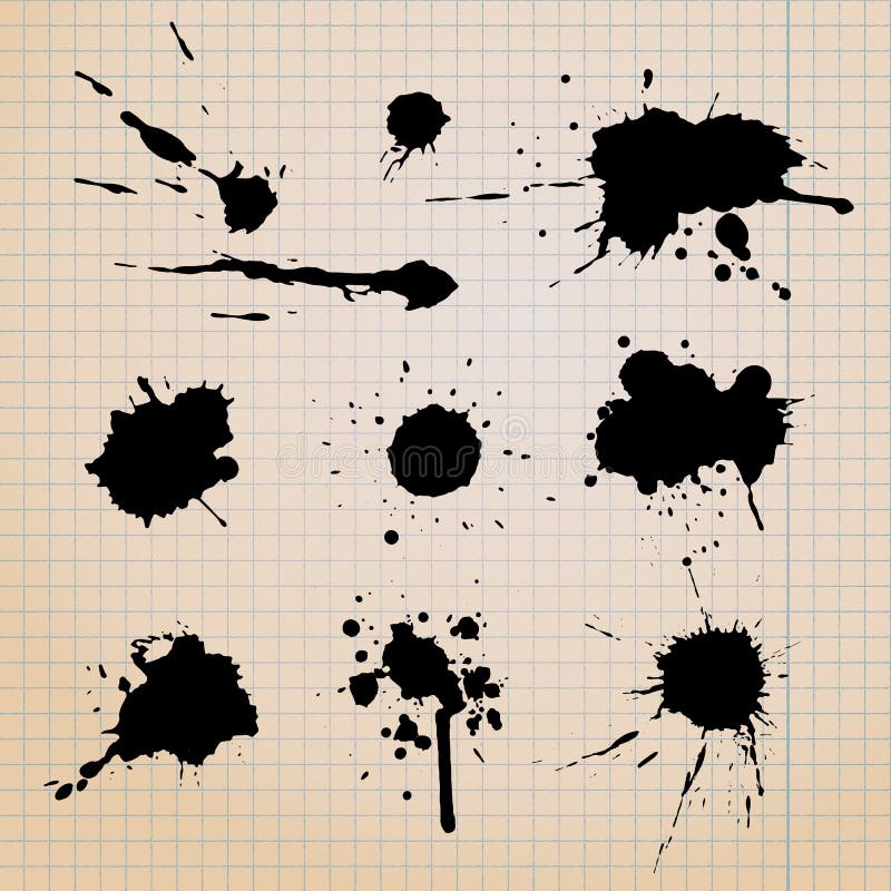 Drip splatter paint stock vector. Illustration of inkblot - 84021975