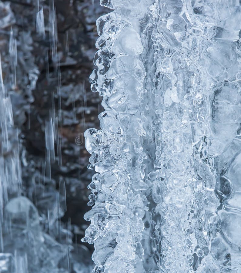 Dripping Abstract Ice Fromation Stock Photo - Image of outdoor, chilled ...