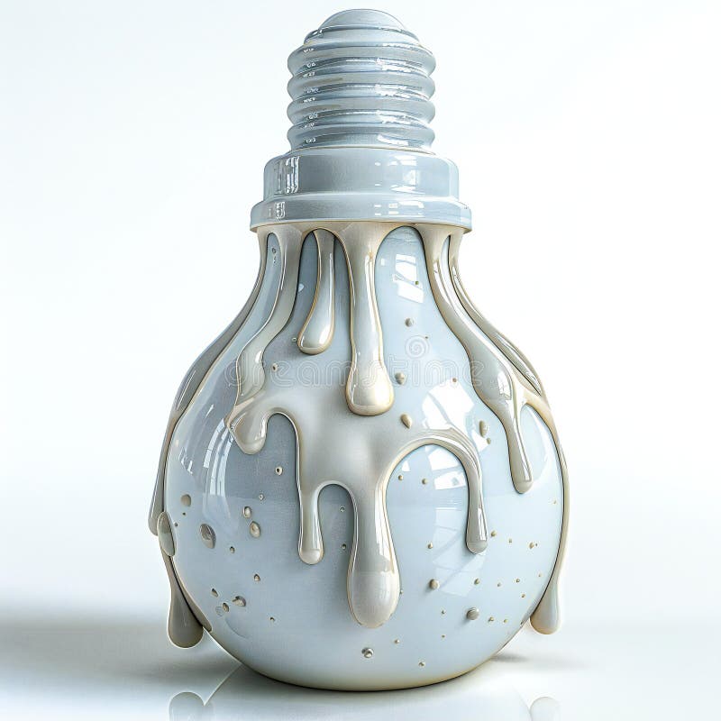 Dripping Art , Bulb Atomizer Bottle Design , Isolated on White ...