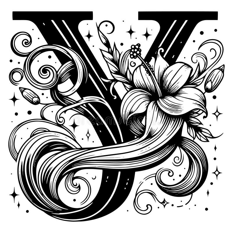 Dripping Black Letter Y Design for Creative Projects. Generative Ai ...