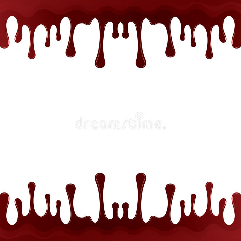 Dripping Blood Background. Vector Illustration Decorative Design Stock ...