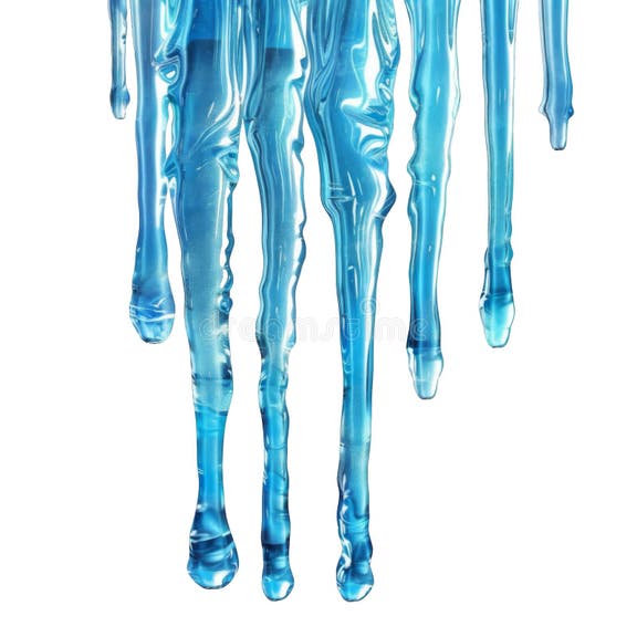 Dripping Blue Liquid Against a White Background Stock Photo ...
