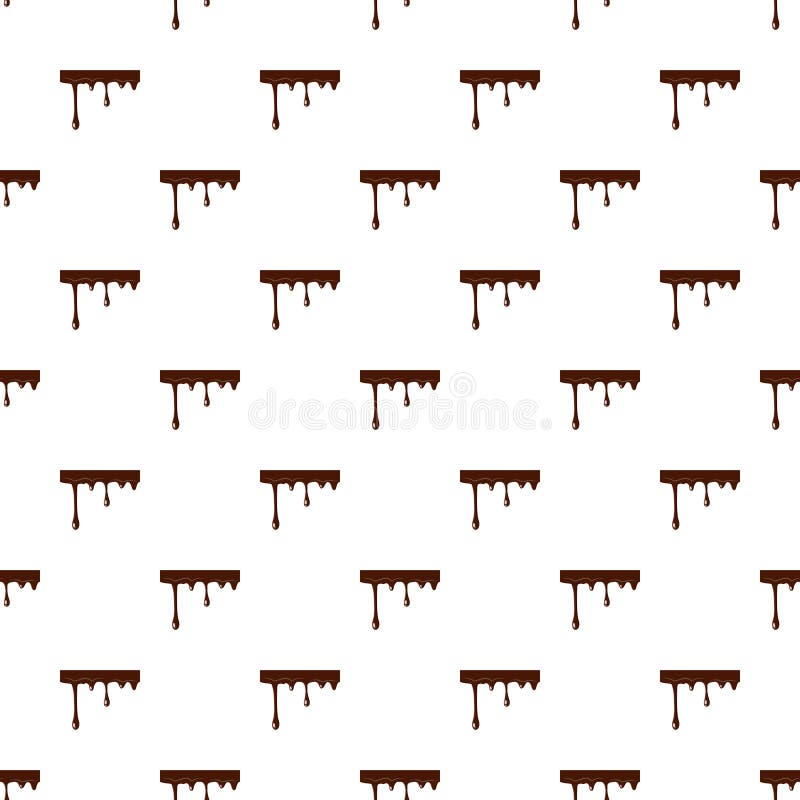 Dripping chocolate pattern stock vector. Illustration of desert - 120254618