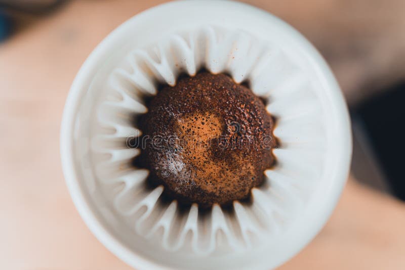 Dripping Coffee at Home and Slow Coffee Bar Style Stock Photo - Image ...