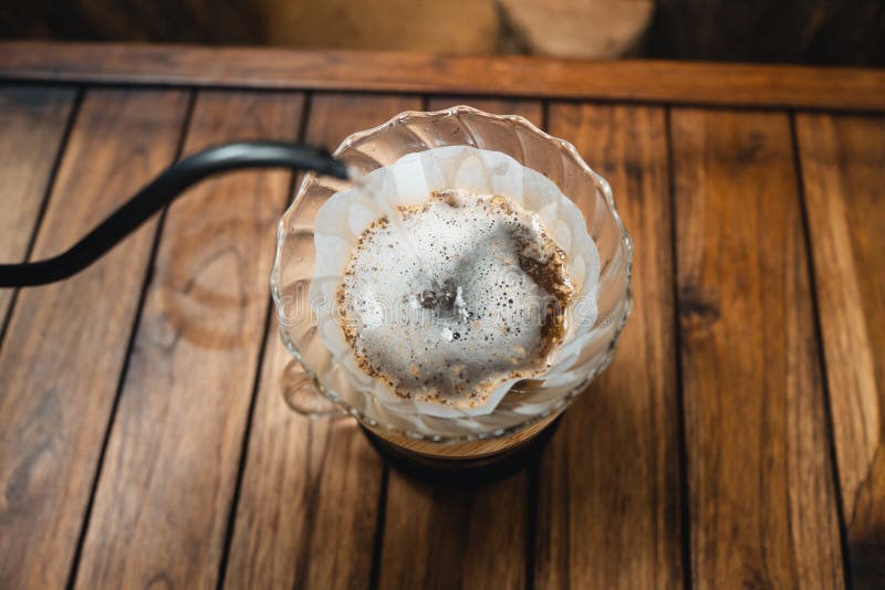 Dripping Coffee and Slow Coffee at Home Stock Photo - Image of vintage ...