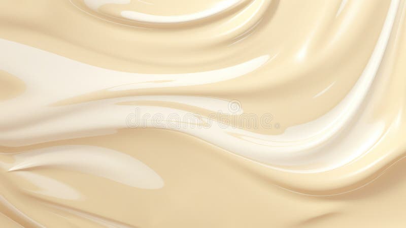 Dripping Condensed Milk, Dripping Ice Cream, Viscous Smudges. Stock ...