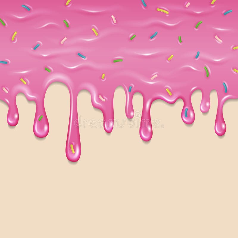 Dripping Delicious Pink Doughnut Vector Seamless Glaze Stock Vector ... Dripping Delicious Pink Doughnut Vector Seamless Glaze Stock Vector ...