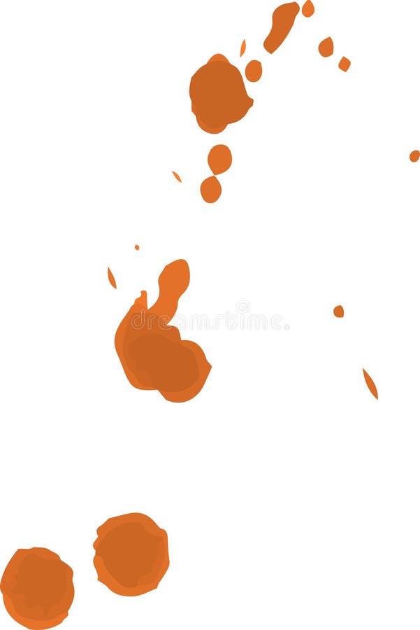 Dripping Dots and Strokes with Minimal Splash. Stock Illustration ...