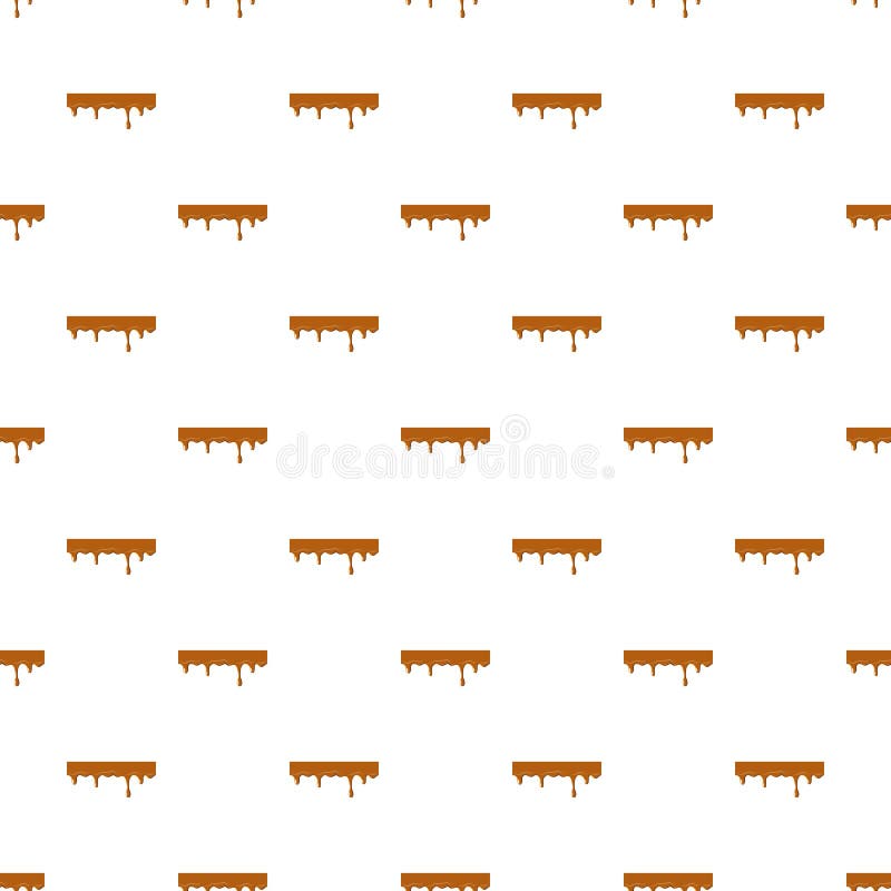 Dripping Down Caramel Pattern Stock Vector - Illustration of pattern ...