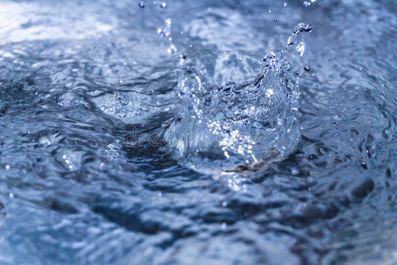 Dripping Down from the Roof of the House Makes the Water Below Stock ...
