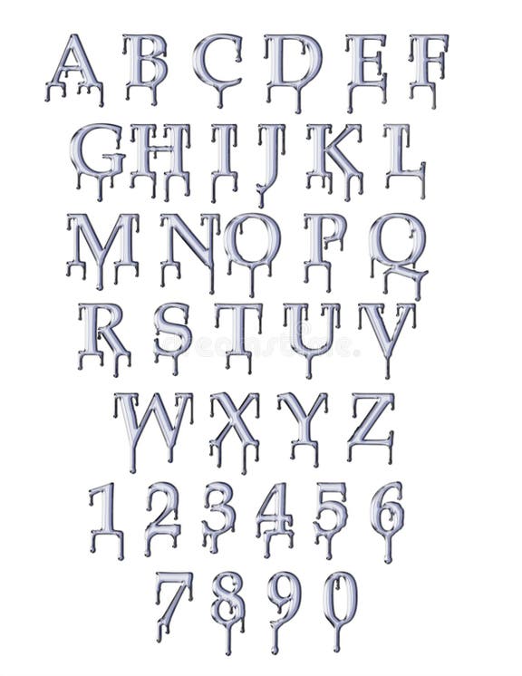 Melting Dripping Font Stock Illustrations – 743 Melting Dripping Font ...