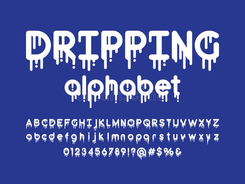 Dripping Font Stock Illustrations – 1,782 Dripping Font Stock ...