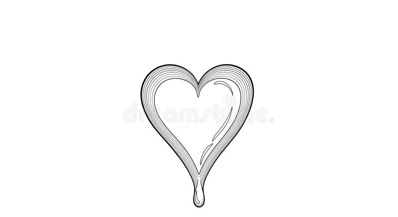 Dripping Heart Illustration Stock Illustrations – 1,152 Dripping Heart ...