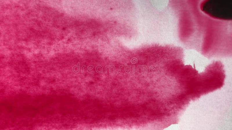 Dripping Ink on Paper. the Paper Absorbs Ink Paint. Watercolor ...