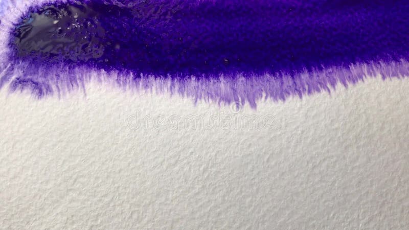 Dripping Ink on Paper. the Paper Absorbs Ink Paint. Watercolor ...