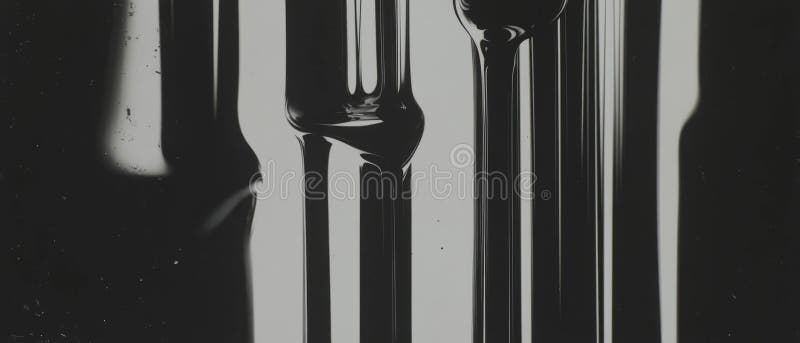 Dripping Ink Patterns with Varied Thicknesses and Vertical Lines ...