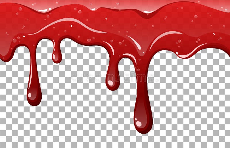 Red Jelly Or Blood Dripping Back. Liquid Flow. Stock Vector ...
