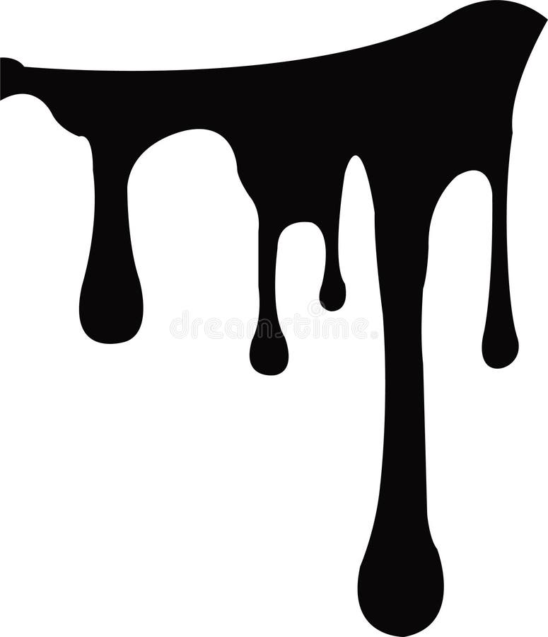 Dripping Jpg Image with Svg Vector Cut File for Cricut and Silhouette ...