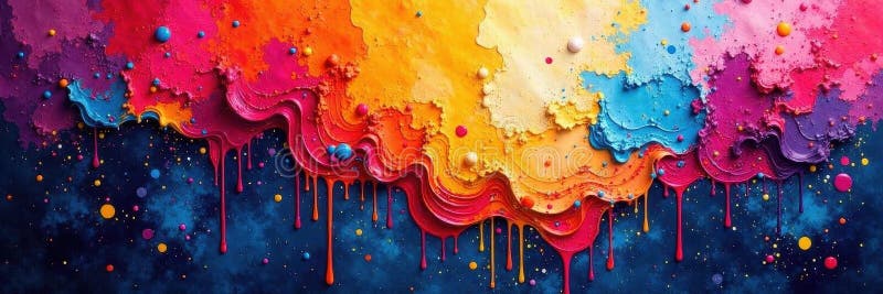 Dripping, Layered Acrylics, Chaotic yet Beautiful, Energy, Composition ...