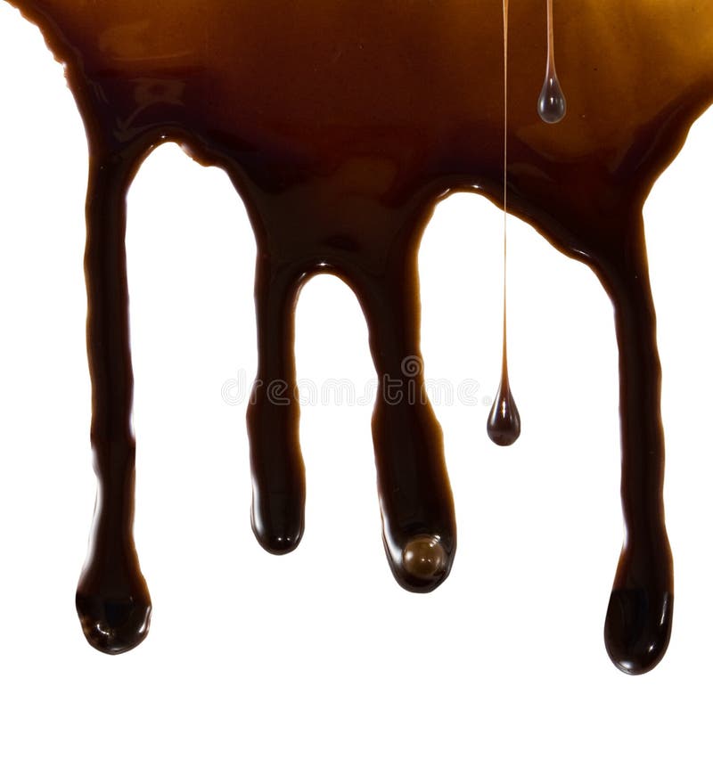 Dripping liquid chocolate stock image. Image of brown - 63388167