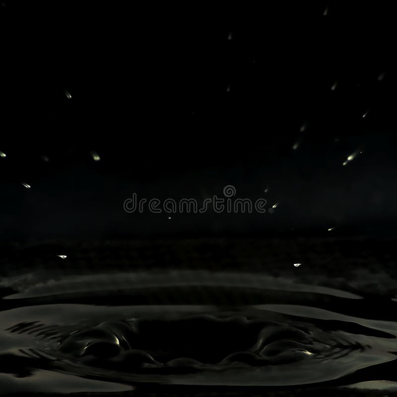 Light Splashes of Paint on a Dark Background. Flicked Paint Splashes ...