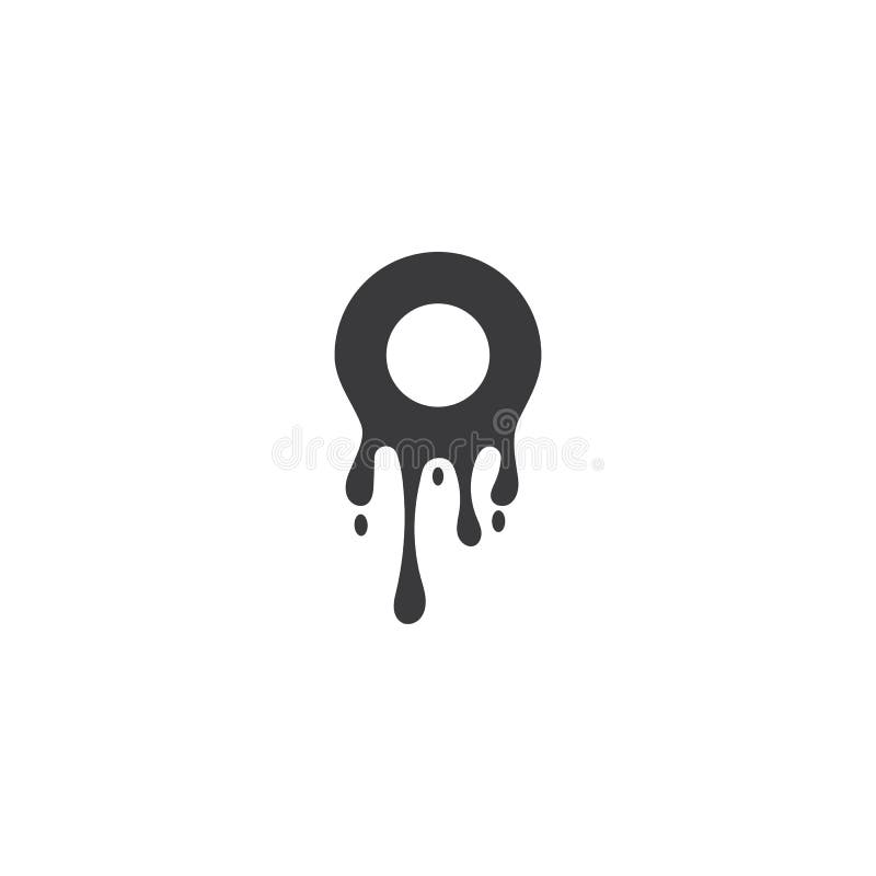 Dripping liquid icon stock vector. Illustration of flow - 177782707
