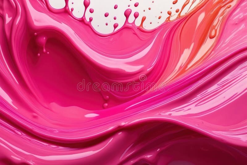 Dripping Liquid Paint, Pink Colorful Abstract Texture Pattern ...