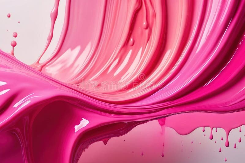 Dripping Liquid Paint, Pink Colorful Abstract Texture Pattern ...