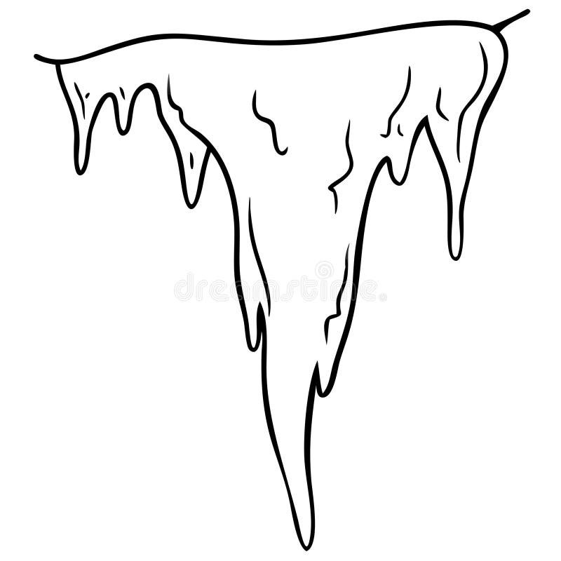 Dripping Liquid Vector Illustration Monochrome Art for Design Projects ...