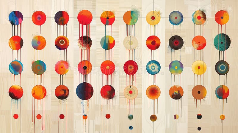 Dripping Paint Circle Art with Bold Colors Background Image, Ai ...