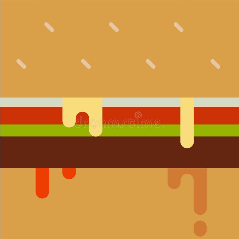 Dripping paint hamburger. stock vector. Illustration of hamburger ...