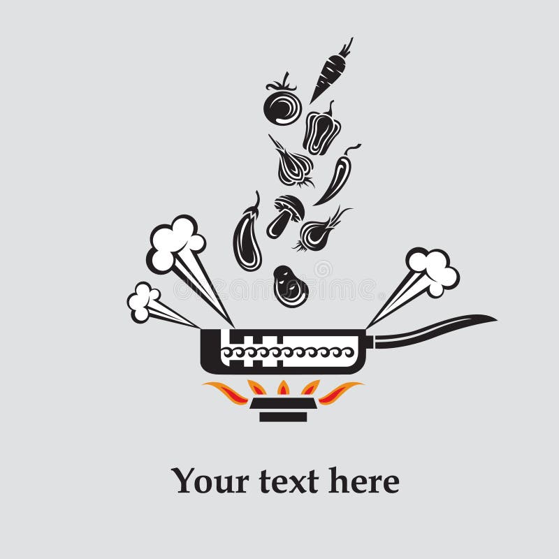 Chef stock vector. Illustration of cross, head, brand - 7659228