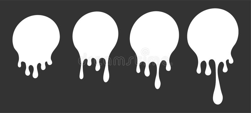 Dripping Round Paint with Holes Set, Liquid Ink Splash and Drops ...