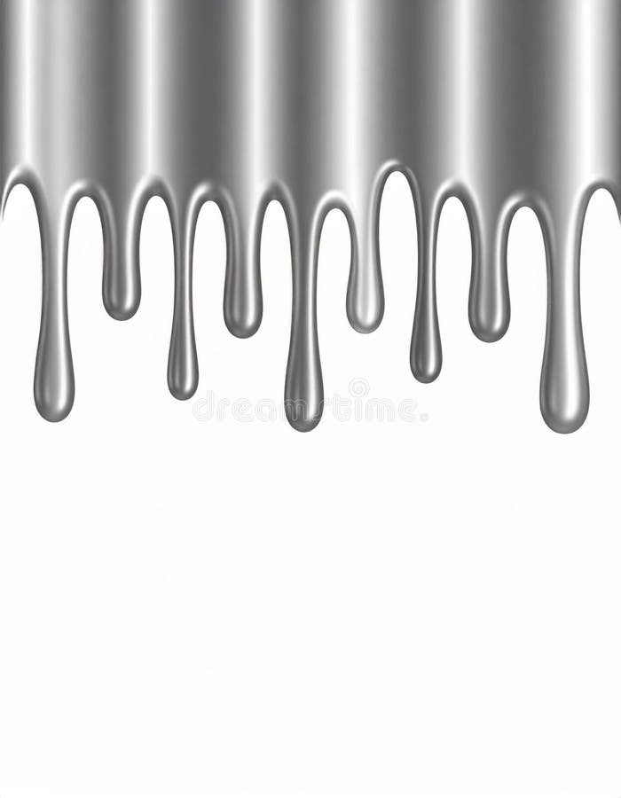 Dripping Silver Liquid Metal Texture Background Stock Illustration ...
