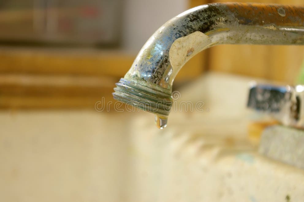 Dripping sink stock photo. Image of faucet, basement, rusty - 894238