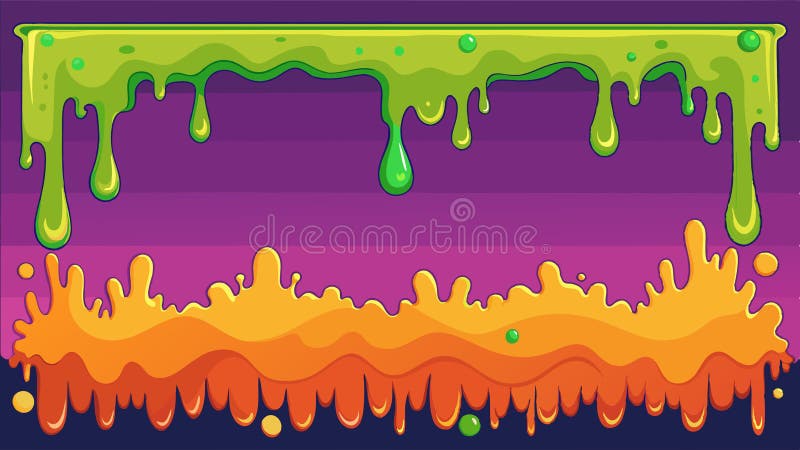 Dripping Slime Border stock vector. Illustration of border - 343618518