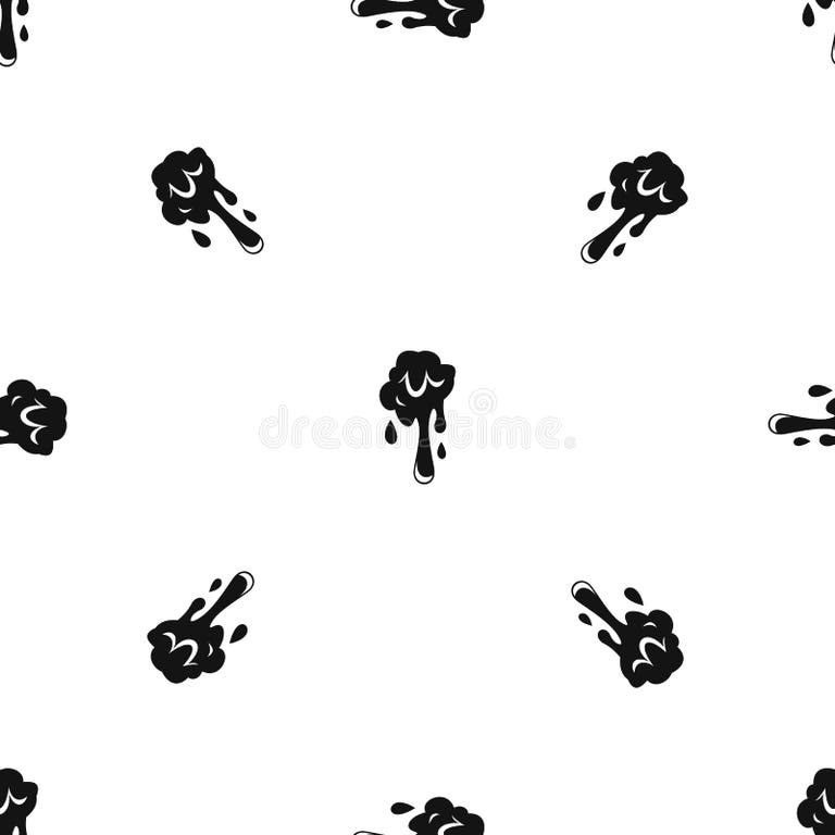 Dripping Slime Pattern Seamless Black Stock Vector - Illustration of ...