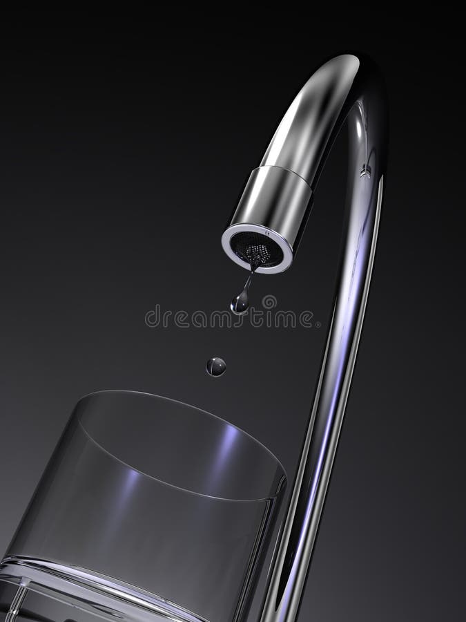 Dripping tap stock illustration. Illustration of strainer - 8376108