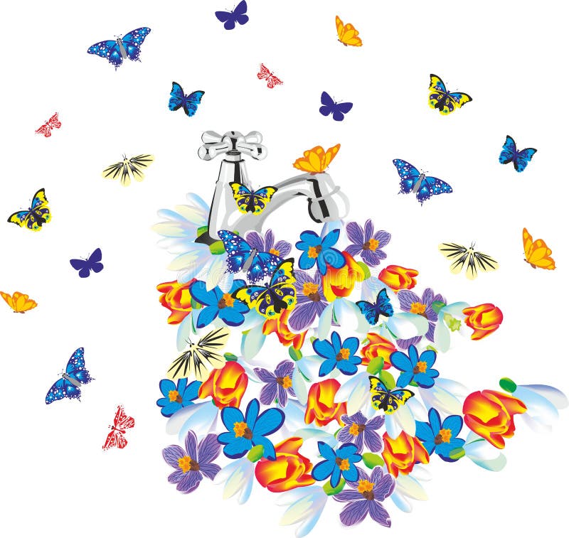 Dripping Butterfly stock vector. Illustration of black - 1907259